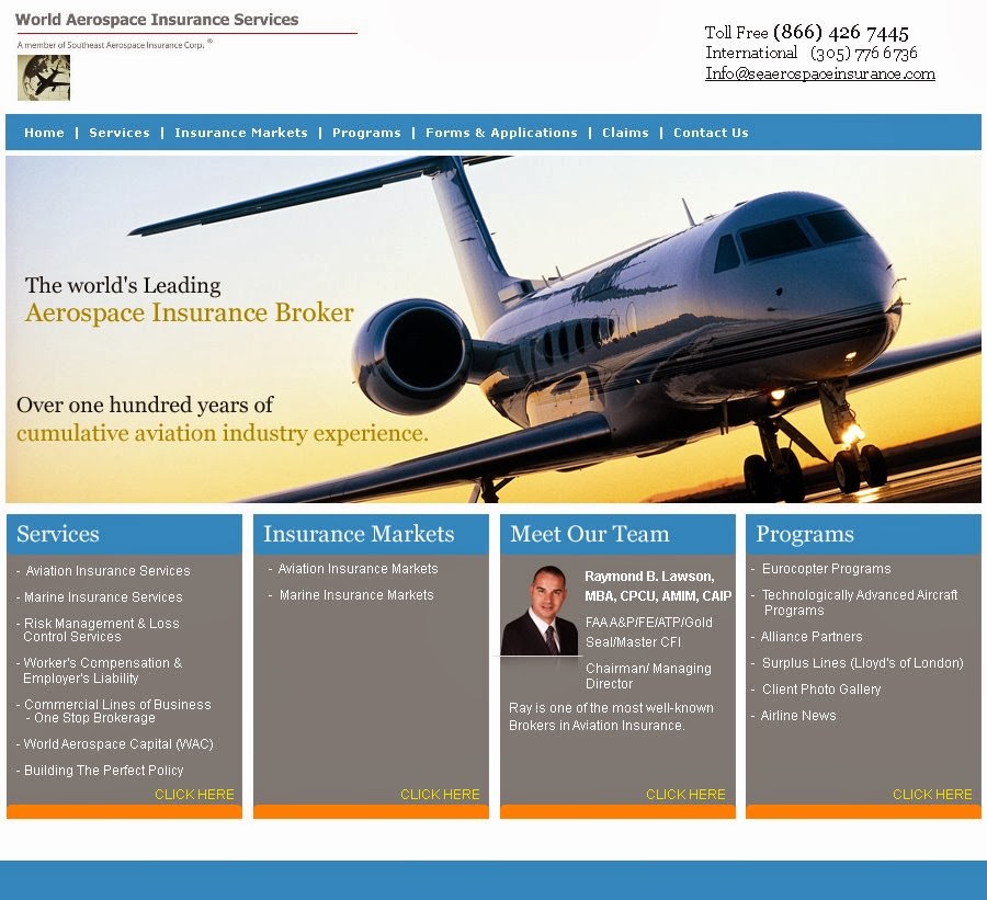 Aviation Insurance Experts | World Aerospace Insurance Services, Inc.: Home